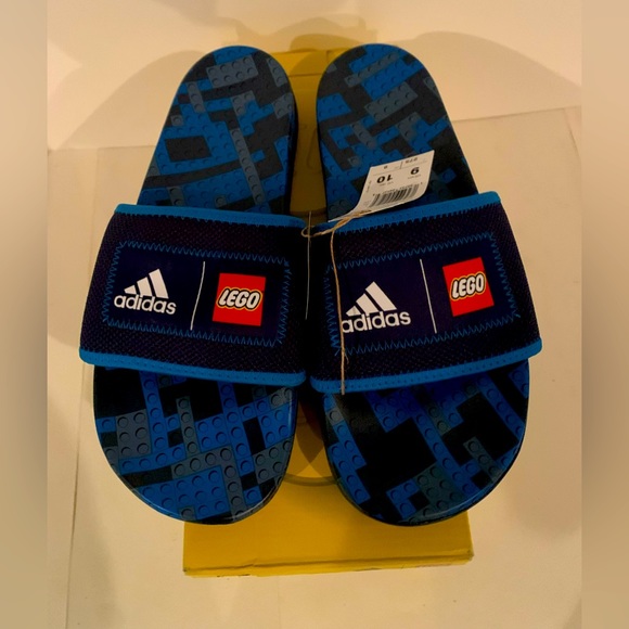 adidas | Shoes | Brand New In The Box Adidas Lego Collaboration Slides ...